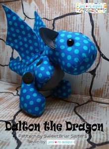 September Stuffie of the Month - Dalton the Dragon • jeni ro designs