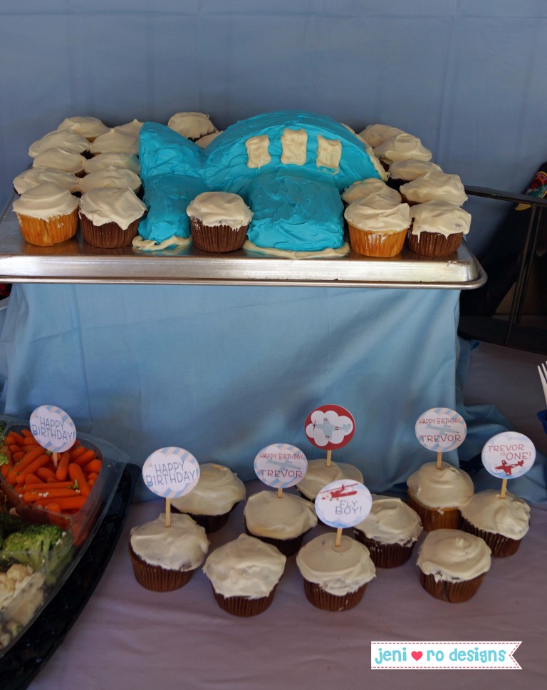 Aviator 1st Birthday Food and Decor- jeni ro parties • jeni ro designs