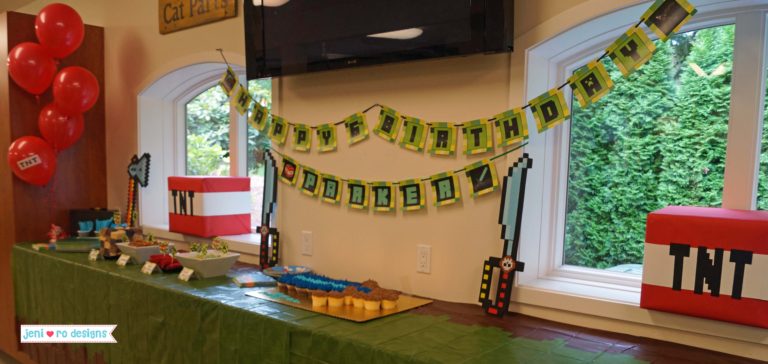Minecraft Birthday party • jeni ro designs
