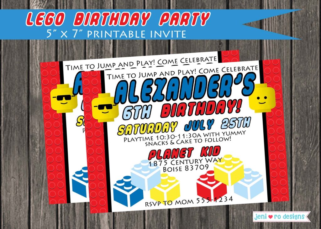 Lego Birthday Printable Set • jeni ro designs