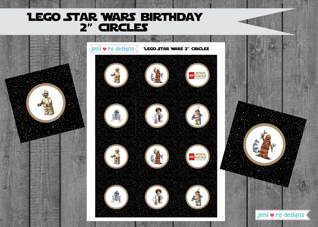 Lego Star Wars Birthday Printable set • jeni ro designs