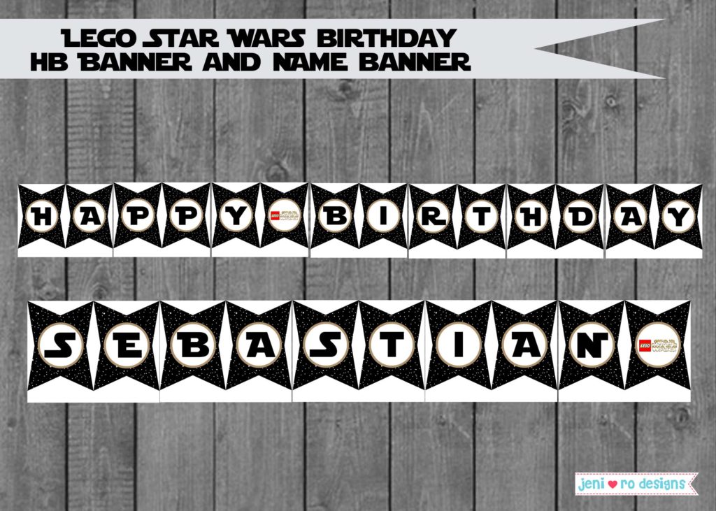 Lego Star Wars Birthday Printable set • jeni ro designs