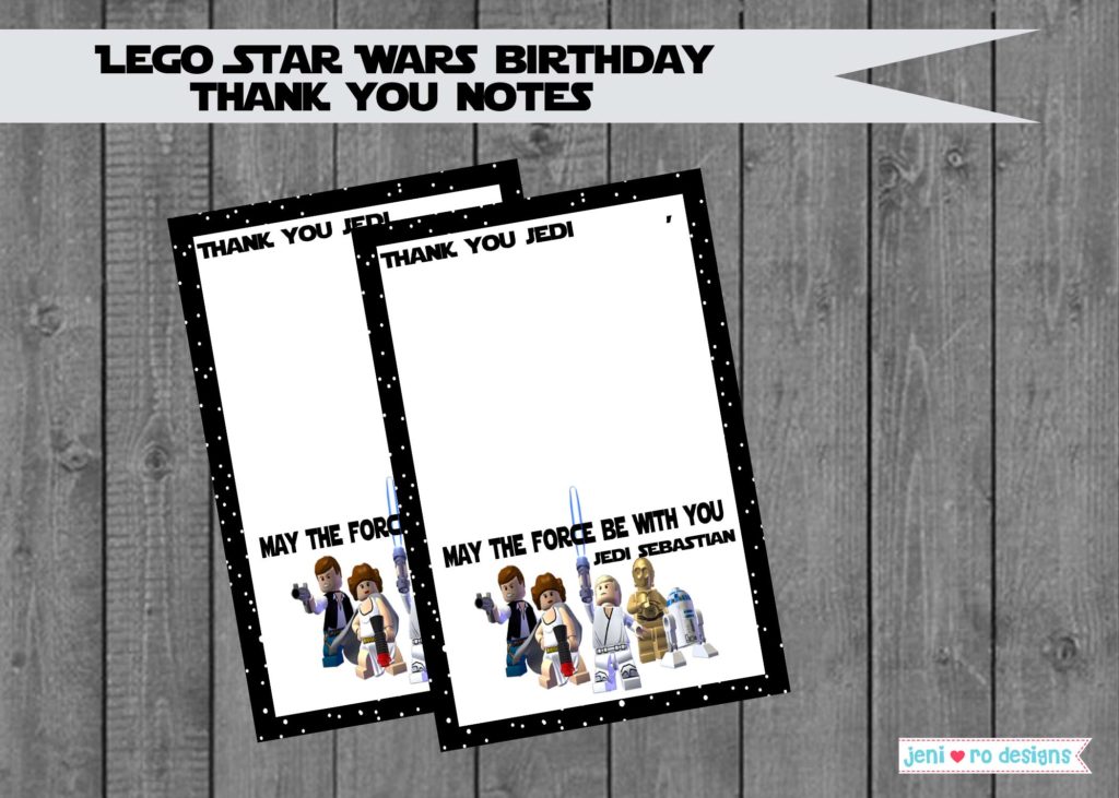 Lego Star Wars Birthday Printable set • jeni ro designs