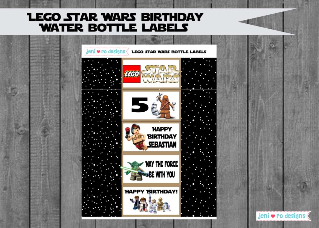 Lego Star Wars Birthday Printable set • jeni ro designs