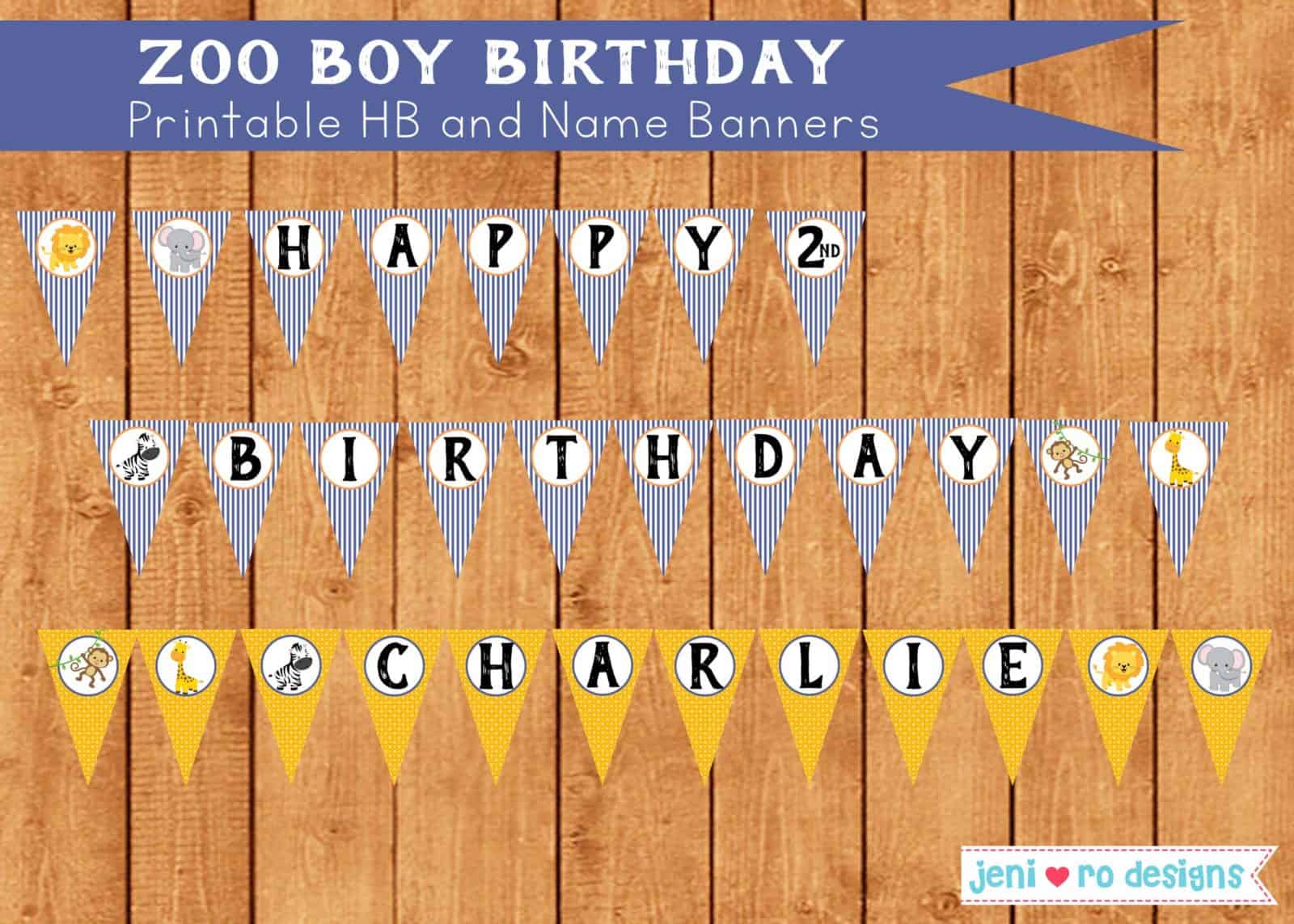 Zoo Birthday Printable set, Zoo birthday, Wild Animals, Zoo party, Zoo ...