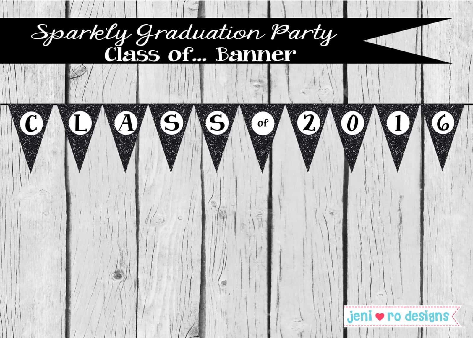 Sparkly Graduation Party Printable Set, Grad party, Graduation decor ...