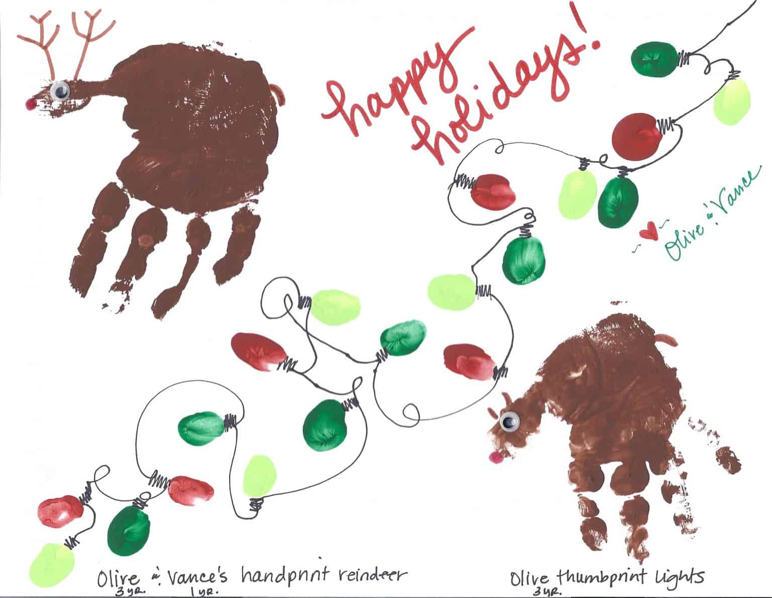 DIY Kid's Handprint Calendar Activity • jeni ro designs