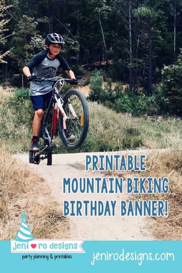 New Mountain Biking Banner printable in the shop!