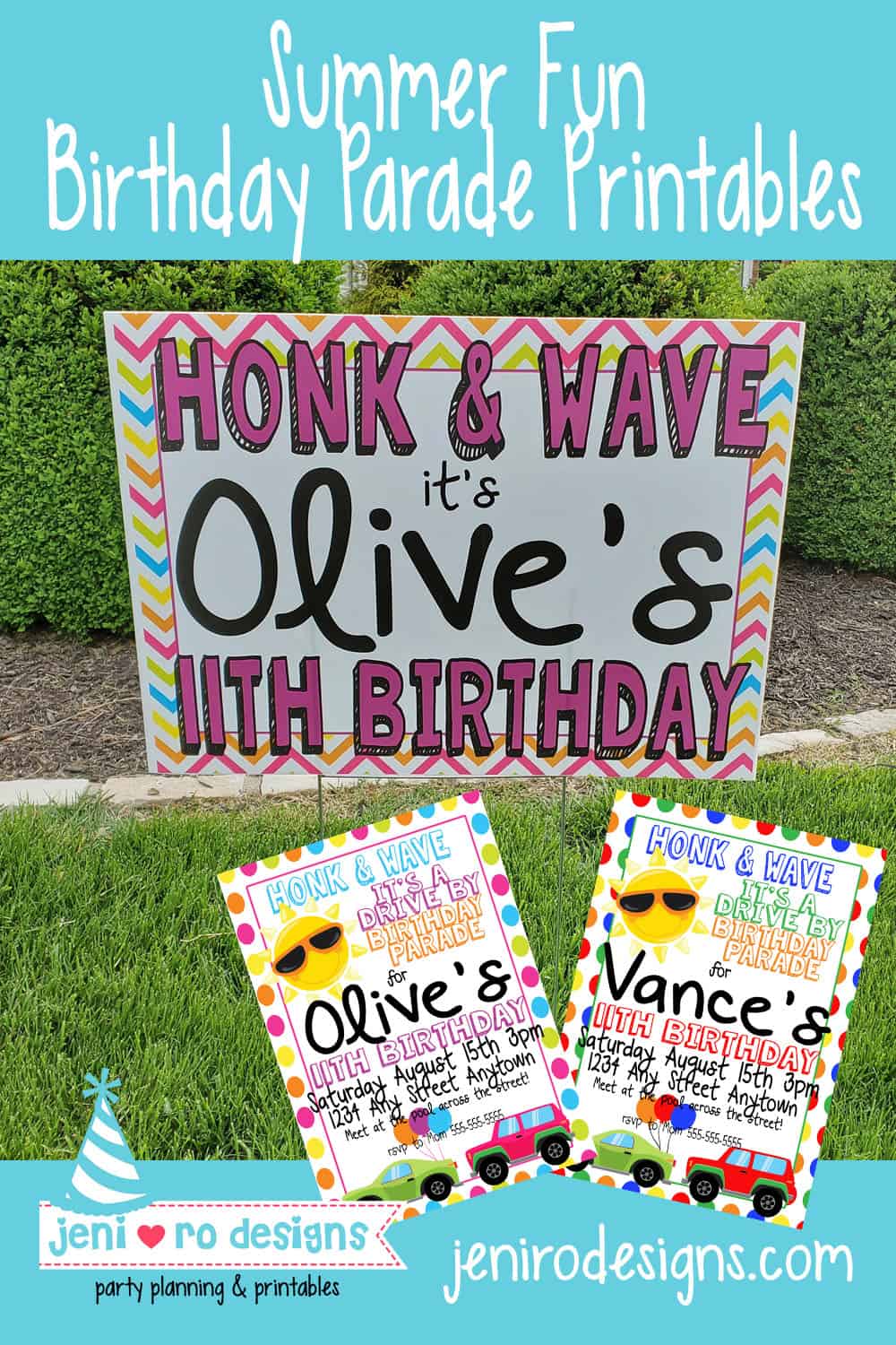 Summer Birthday Parade Printables!