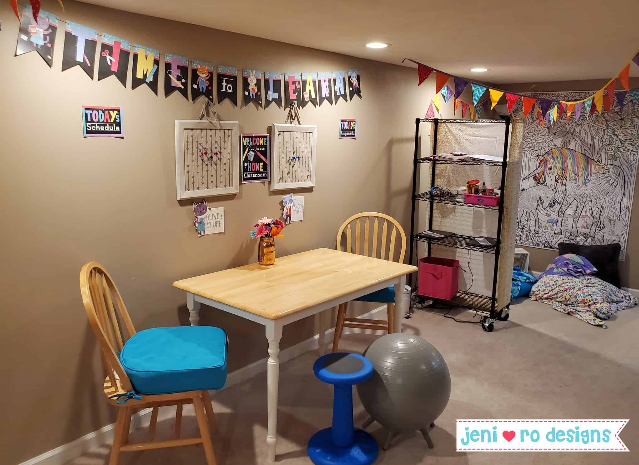 Home Classroom Inspiration with FREE printables!