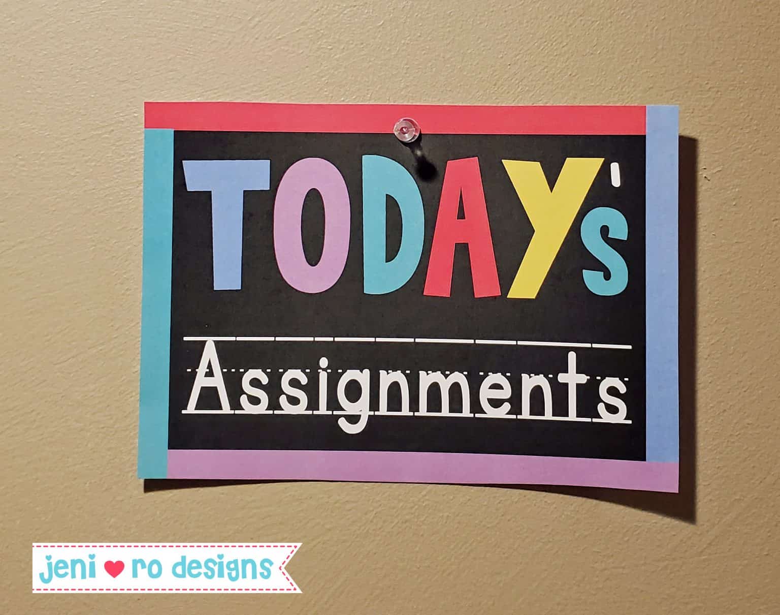 Home Classroom Inspiration with FREE printables!