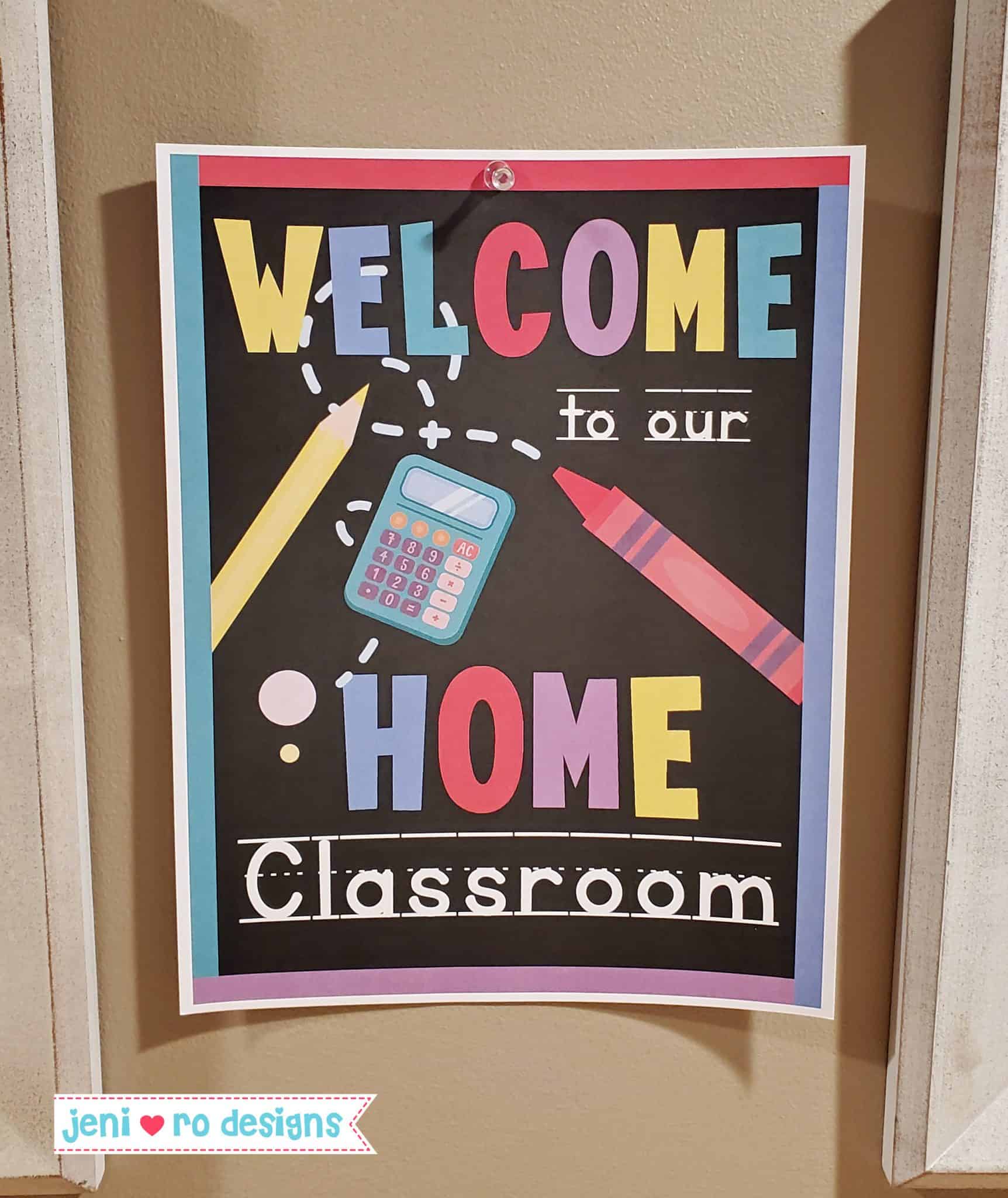 Home Classroom Inspiration with FREE printables!