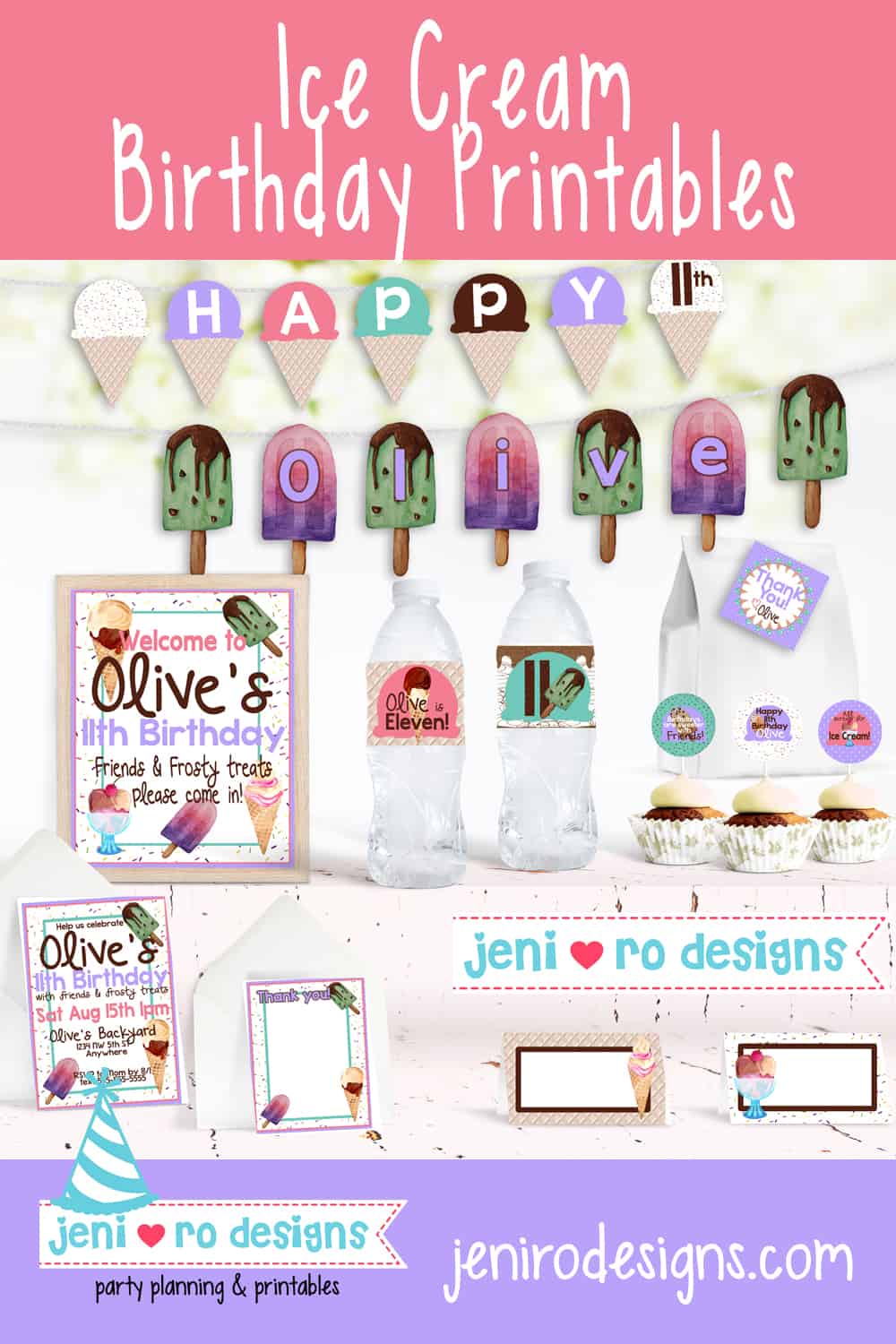 Ice Cream Birthday Printables - New Theme in the Shop!