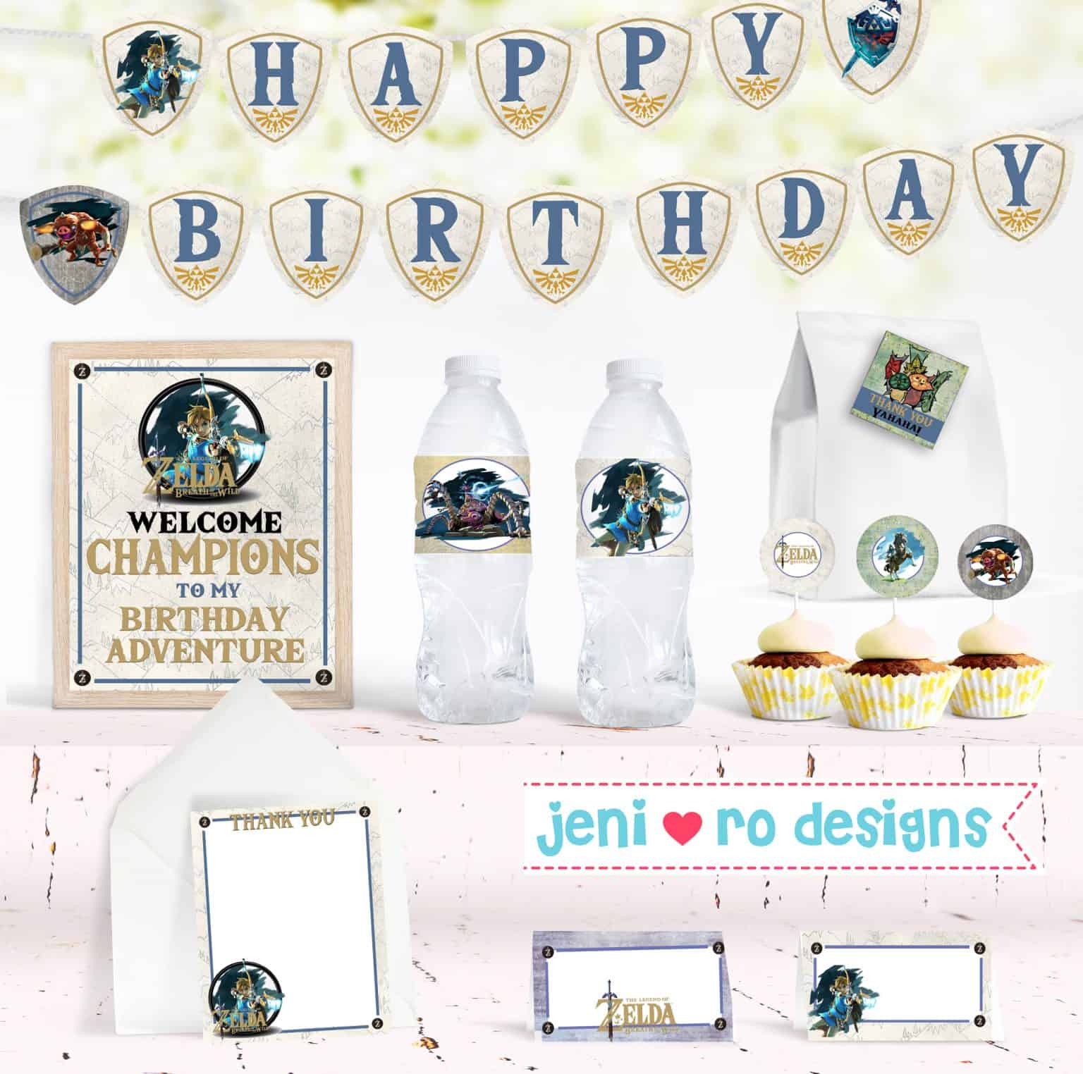 Legend of Zelda birthday printable decor!