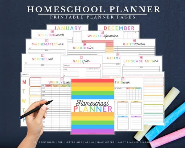Helpful Printables for Homeschool and Virtual Learning