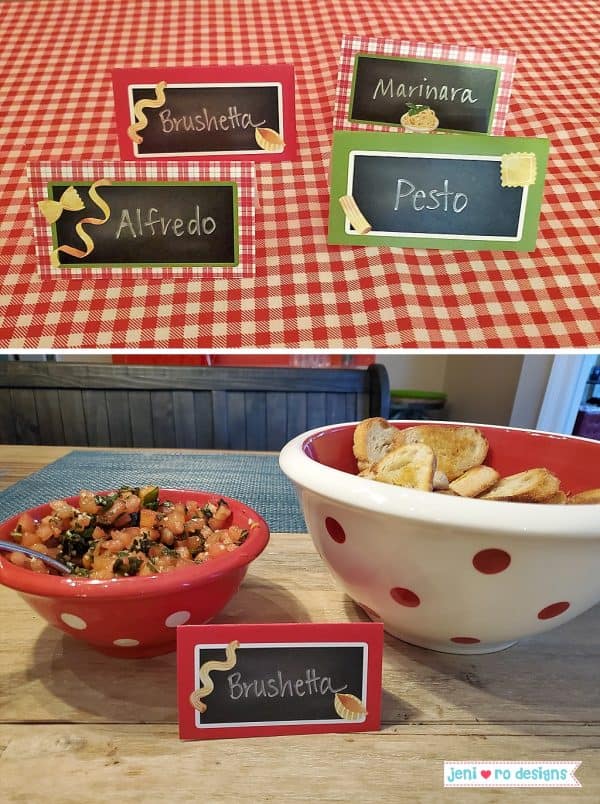 Pasta Night Birthday celebration with personalized printable decor!