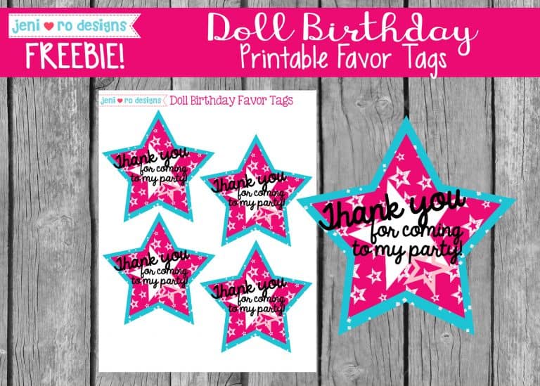 American girl doll birthday printables in the FREE printable library!