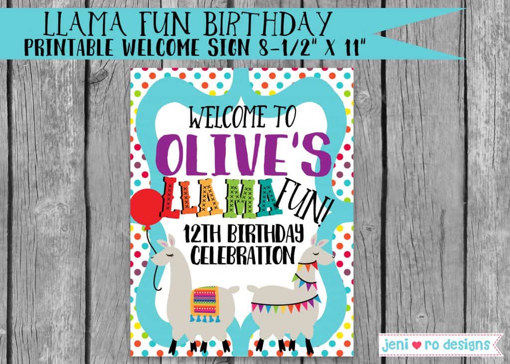 Llama Fun printables! Fun new party design in the shop!