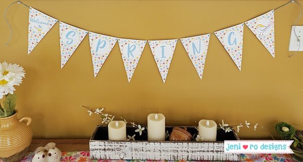 Welcome Spring Banner! New freebie in the Printable Library!