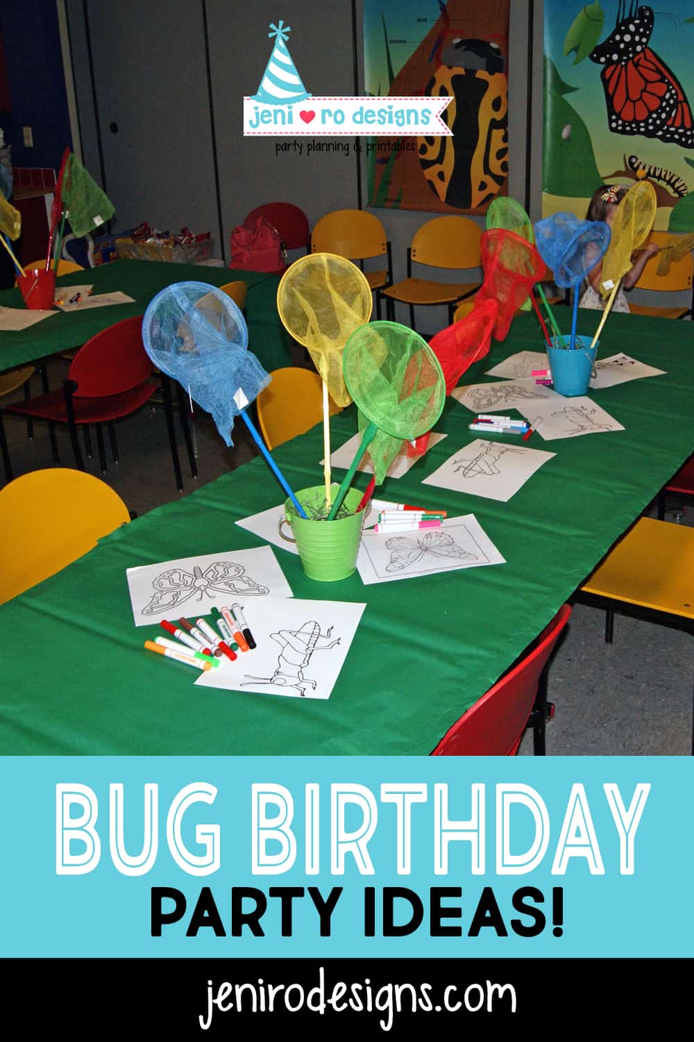 Bug Birthday Party Ideas and Party Printables from jeni ro designs