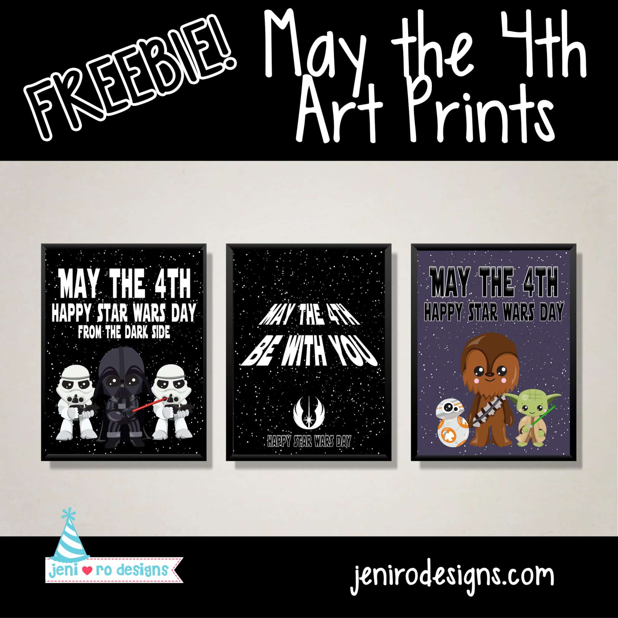 Star Wars Day - May the 4th printable art print in the FREE printable ...