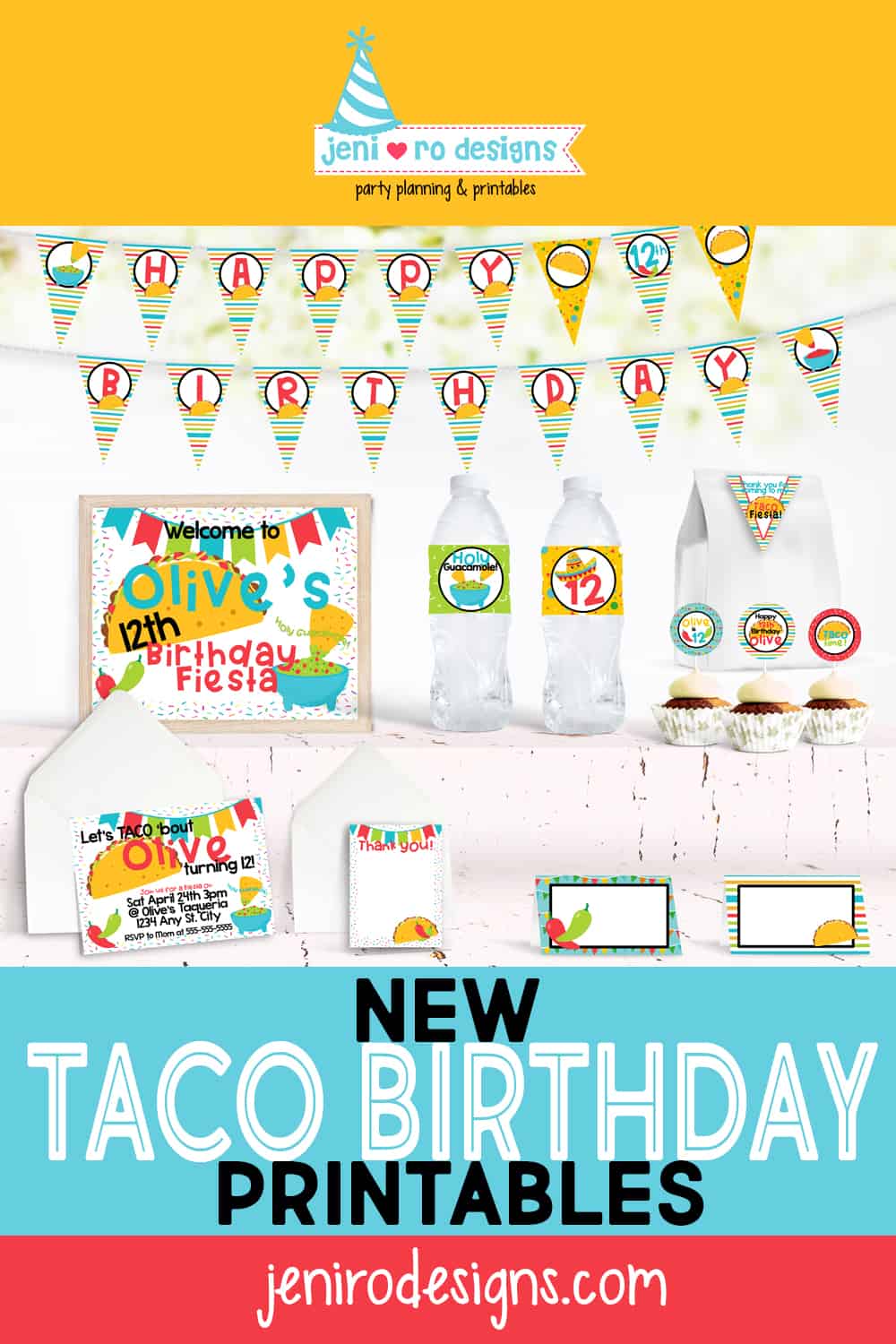 Taco Birthday Party printables - New theme in the shop!