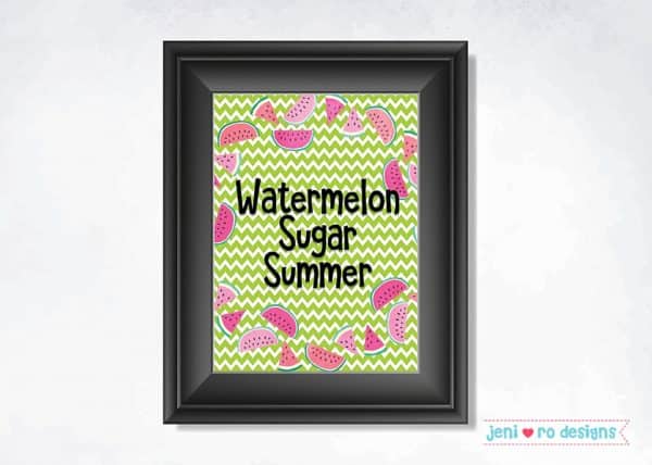 It's National Watermelon Day! I'm celebrating with fun art prints!