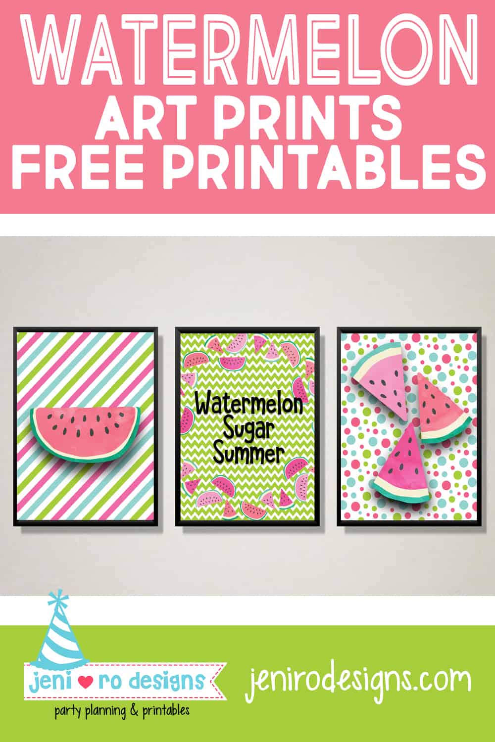 It's National Watermelon Day! I'm celebrating with fun art prints!
