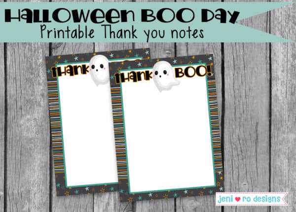 Halloween Boo Day printable party set for your Halloween baby!