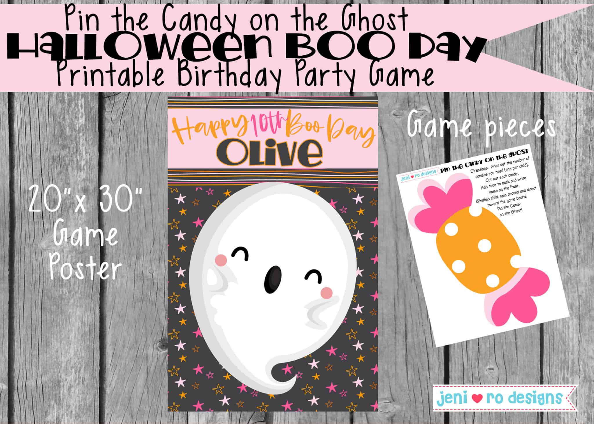 Halloween Boo Day printable party set for your Halloween baby!