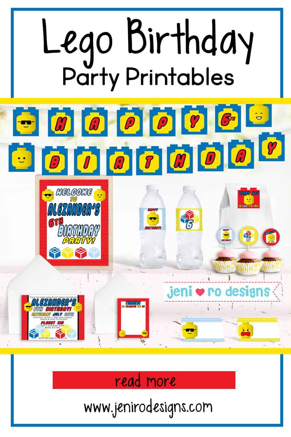Lego Birthday printables for your Lego lover's birthday celebration!