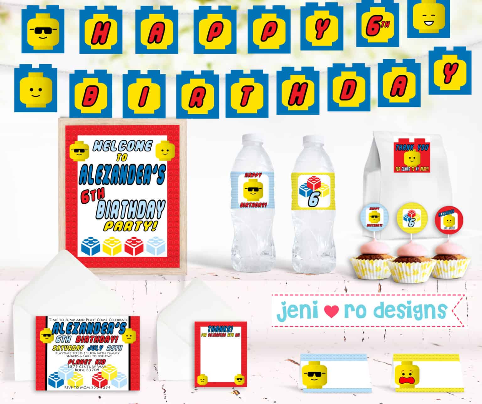 Lego Birthday printables for your Lego lover's birthday celebration!