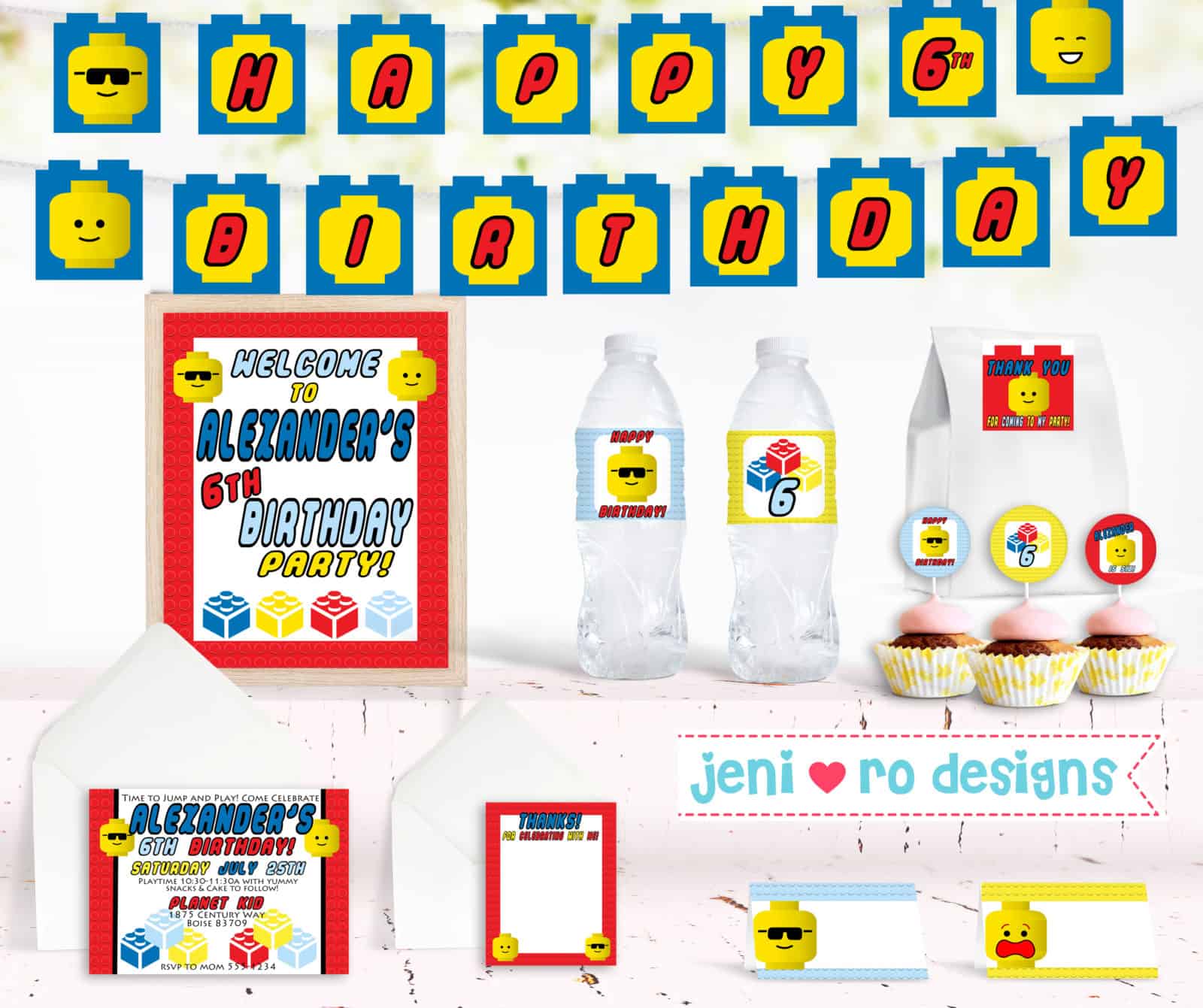 Lego Birthday printables for your Lego lover's birthday celebration!