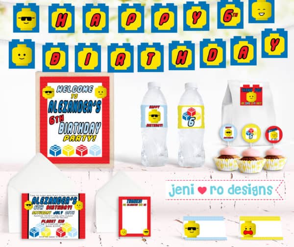 Lego Birthday printables for your Lego lover's birthday celebration!