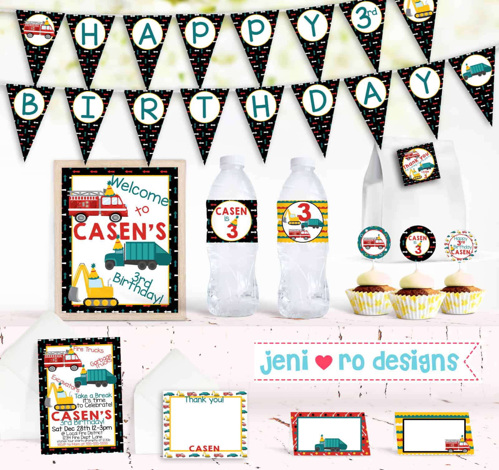 Custom Printable Party Decor Set - Custom Birthday Printables - Custom ...