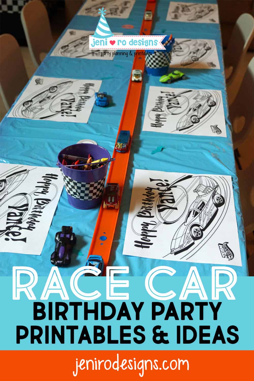 Race Car birthday printables and ideas for your little racer!