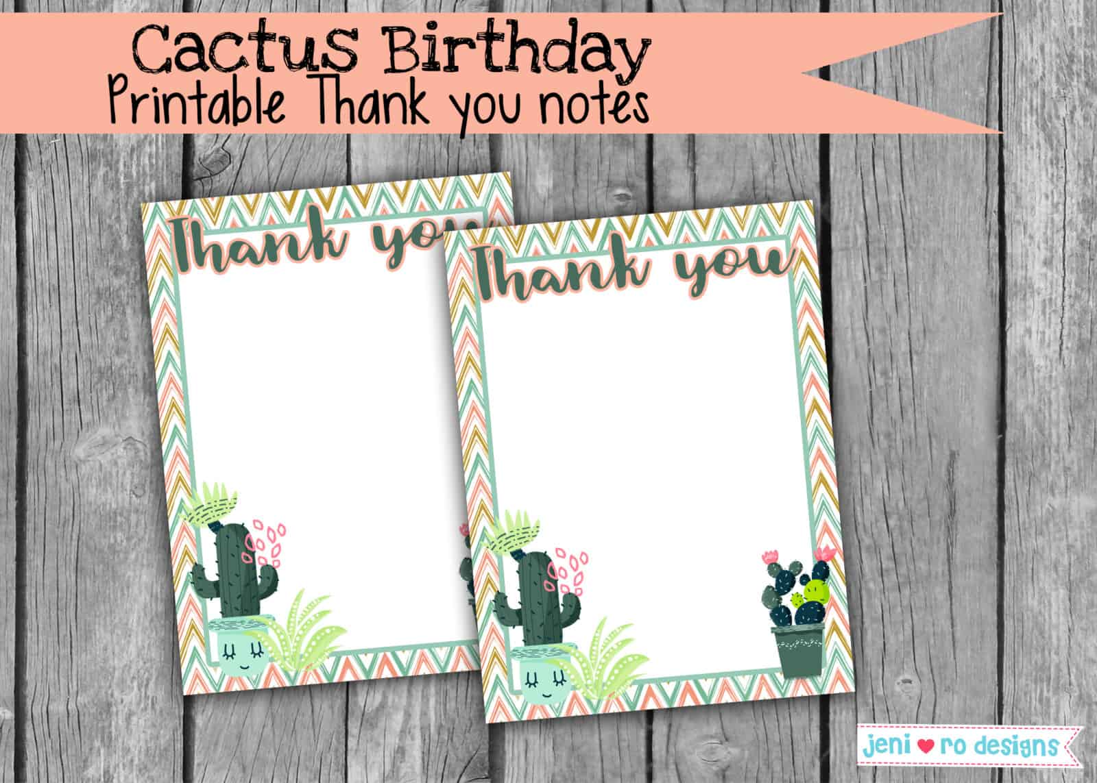 Cactus birthday party printables for the cactus lover in your family!