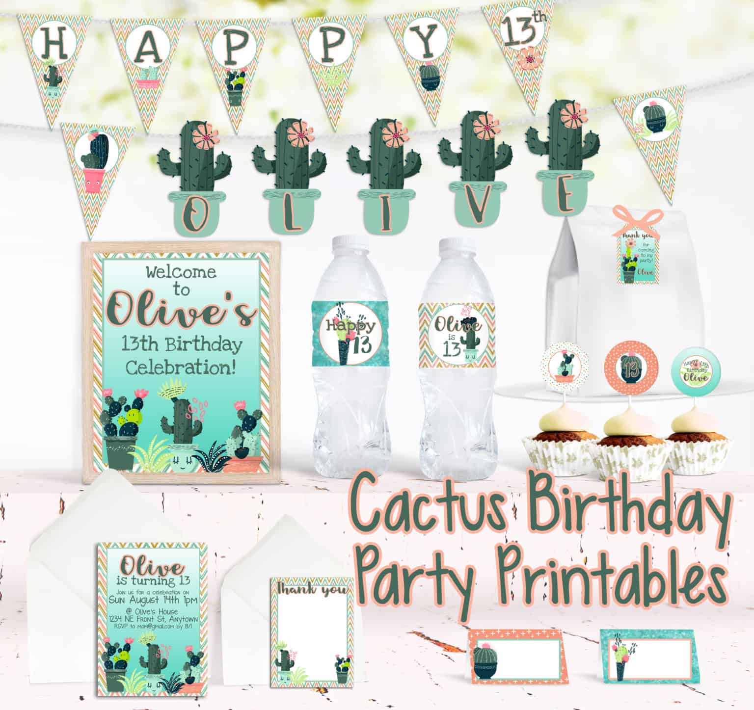 Cactus birthday party printables for the cactus lover in your family!