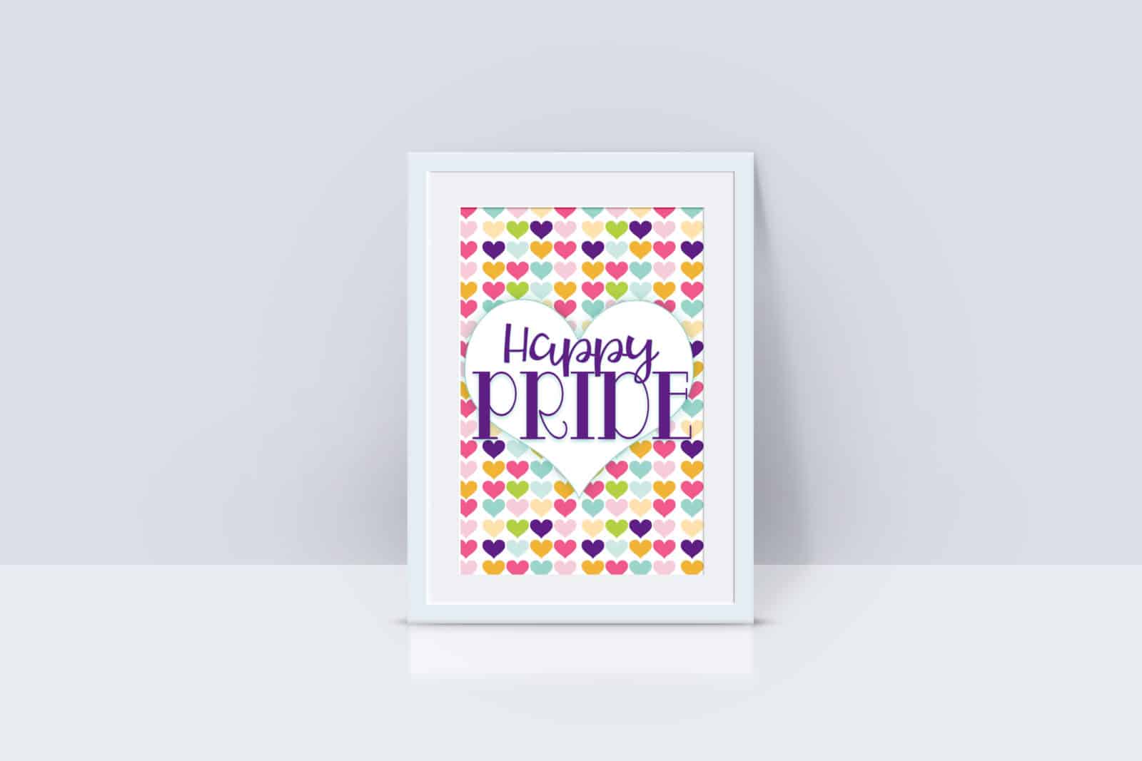 Free printable art prints for Pride month!