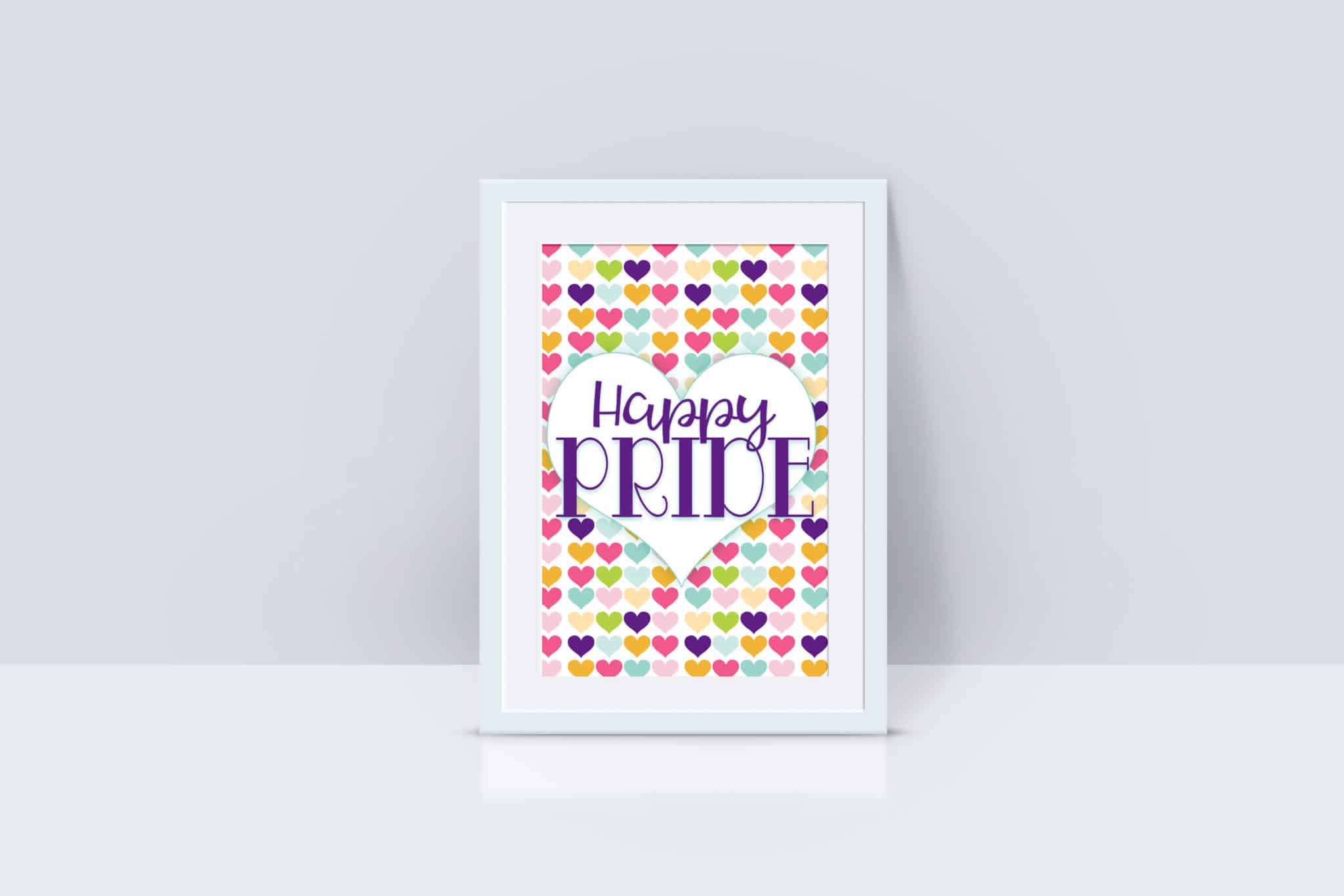 Free printable art prints for Pride month!