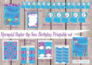 Summer birthday printable sets perfect for your summer party!