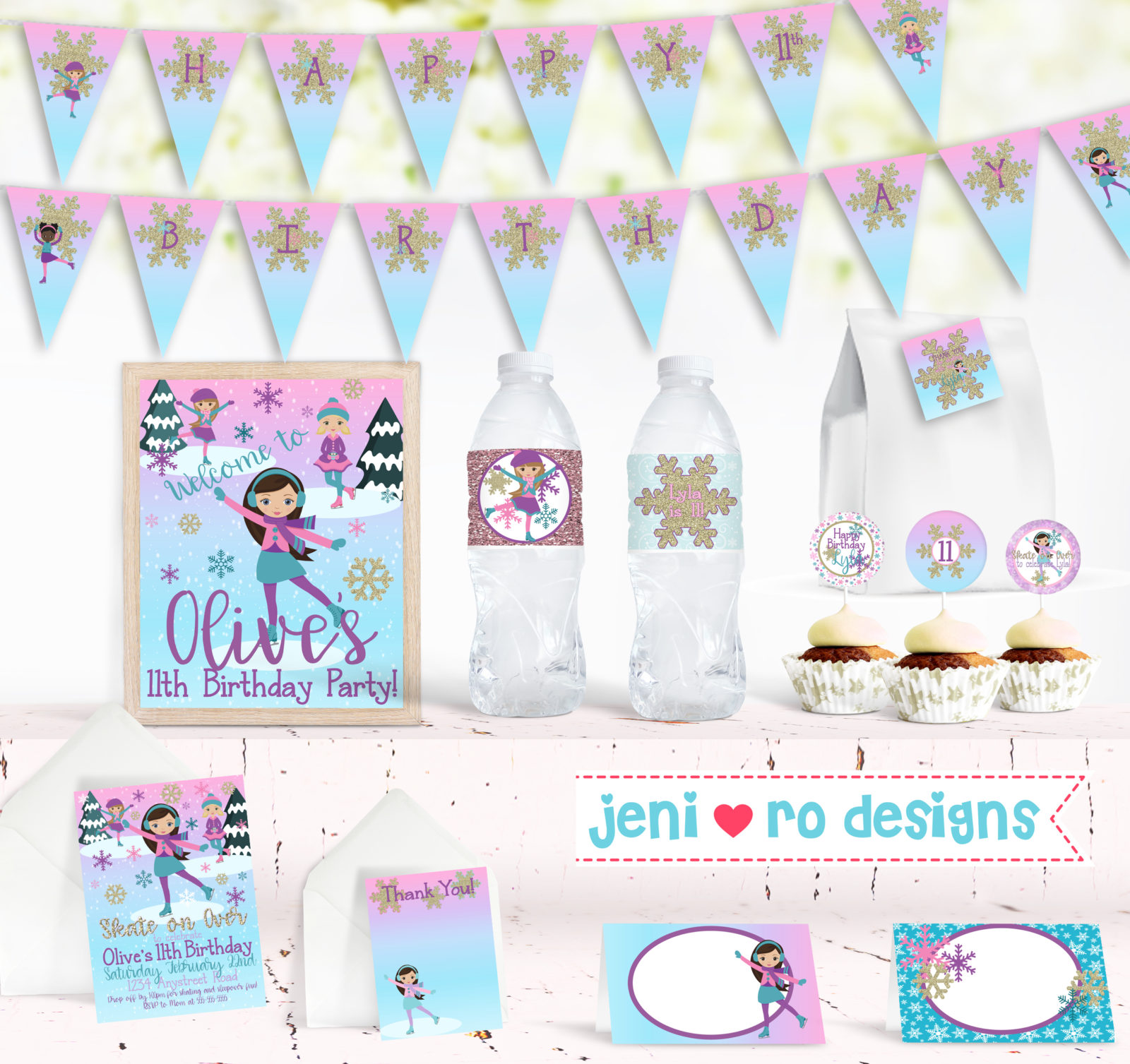 Custom Printable Party Decor Set - Custom Birthday Printables - Custom ...