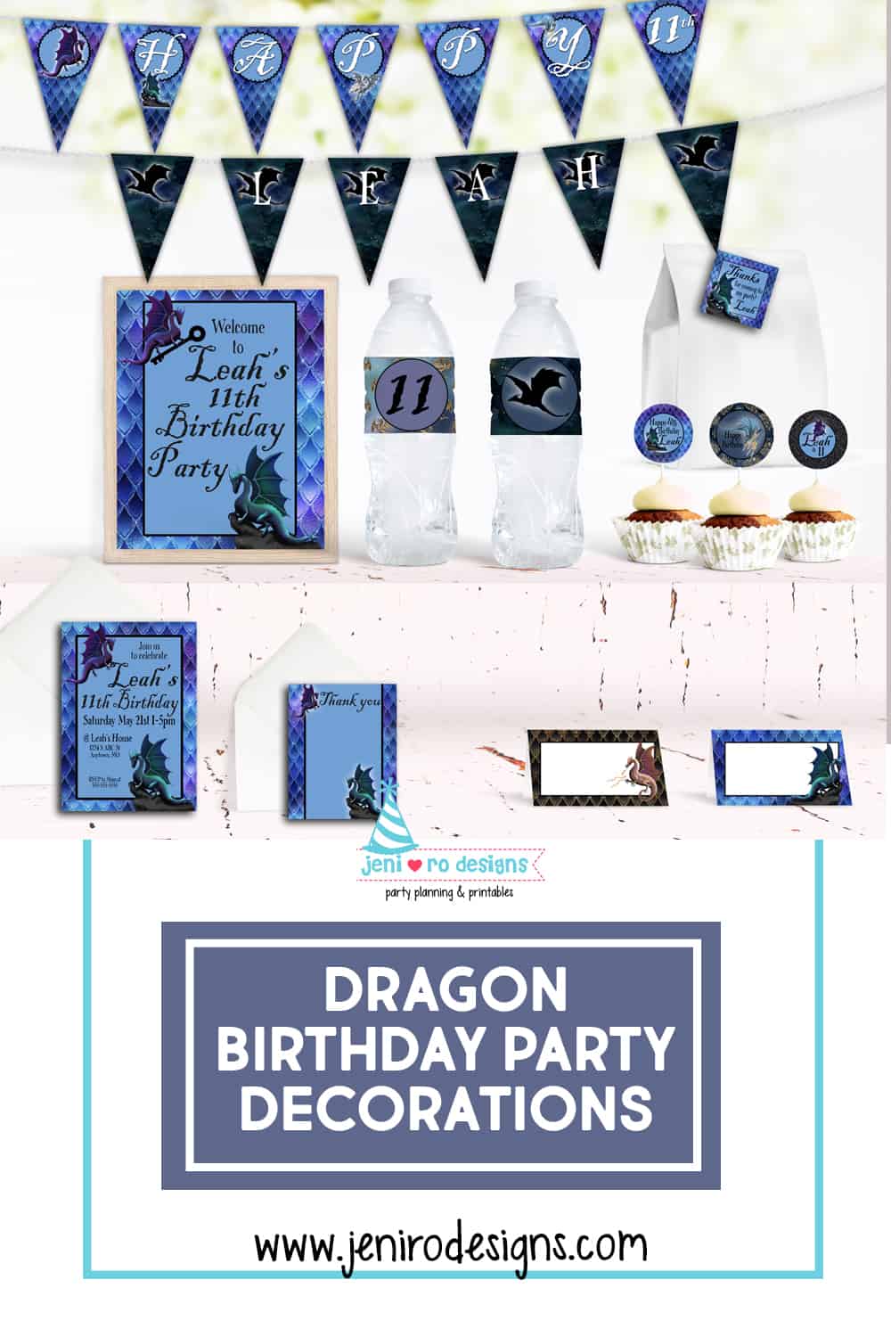 Dragon Birthday party printables for your Dragon fan!
