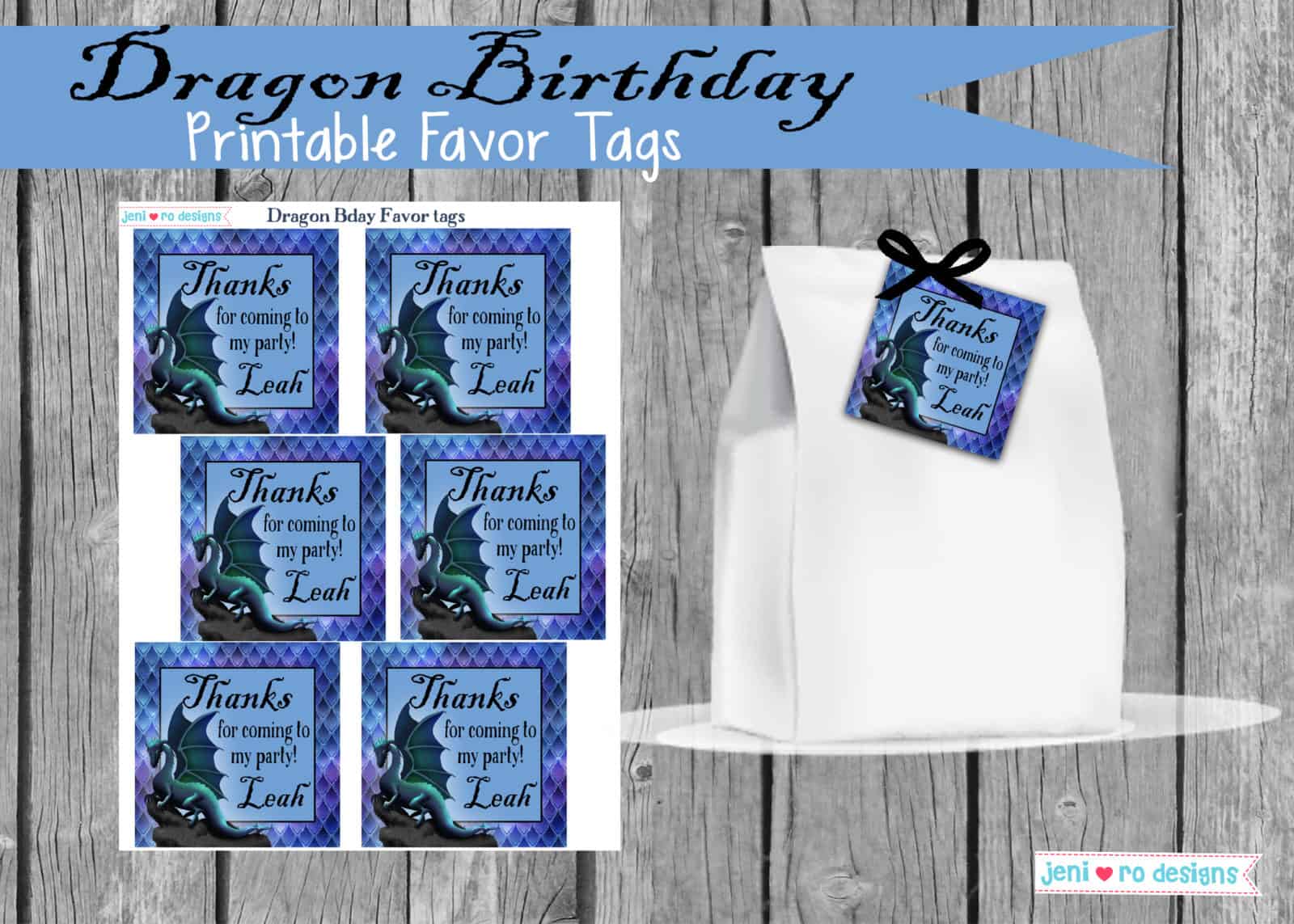 Dragon Birthday party printables for your Dragon fan!