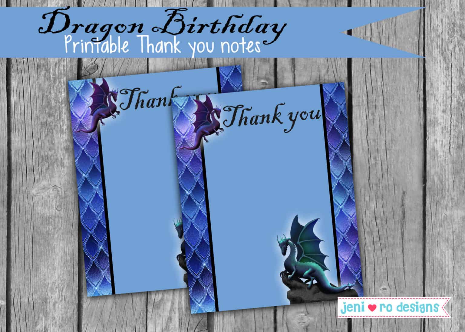 Dragon Birthday party printables for your Dragon fan!