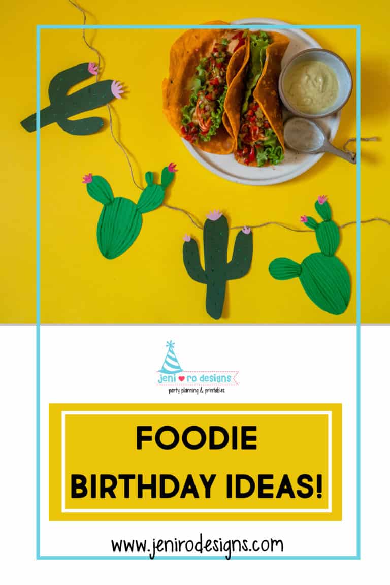 Foodie-themed birthdays are fun for kids and adults!
