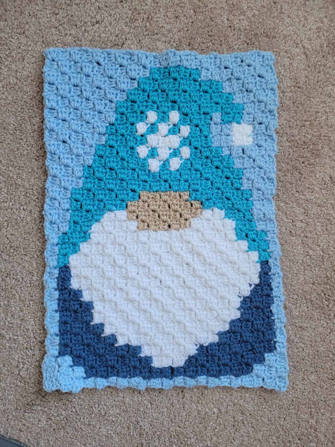 Finished Gnome blanket for this month's crafty update!