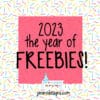 A year of freebies in 2023! Get the January free printable