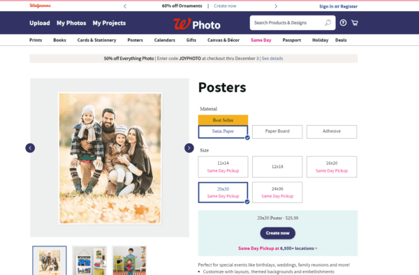 How to upload the game poster for printing at 3 popular stores