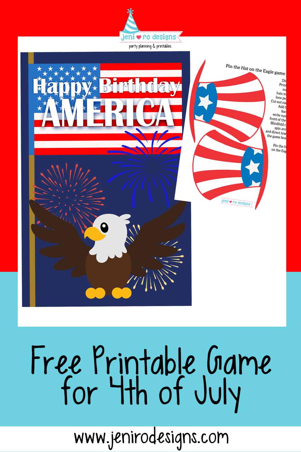 Grab the 4th of July printable game or poster in the FPL